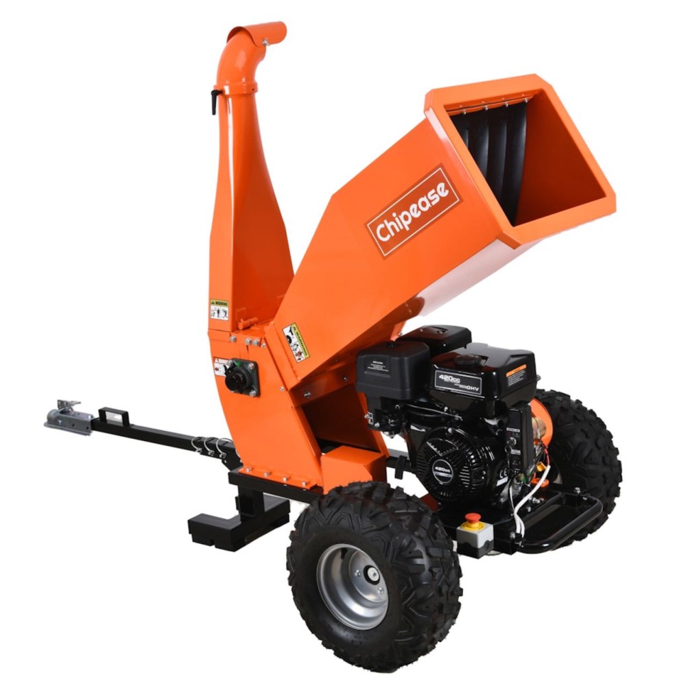 Chipease B1500EHD Wood Chipper Shredder Mulcher | 15HP Petrol Electric ...